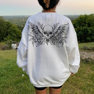 Gothic Clothes Fairy Grunge Fairycore Emo Goth Clothes Skeleton Sweater ...