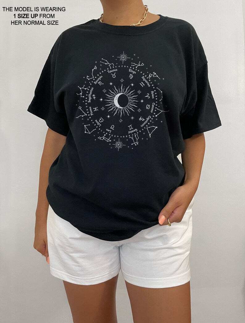 Astrology Shirt Zodiac Shirt Aesthetic Indie Clothes Zodiac - Etsy