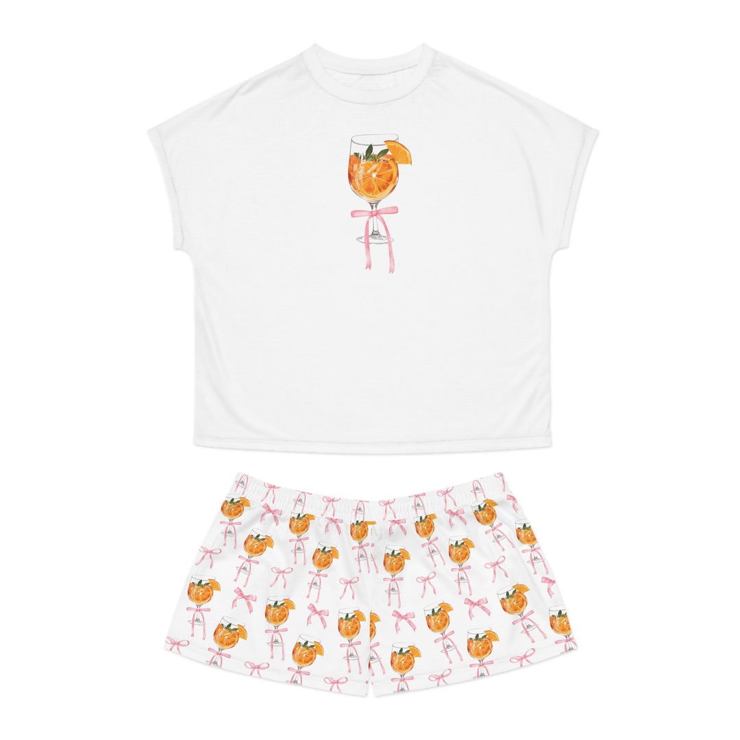 Aperol Spritz Pajamas Bachelorette Pajama Set Custom Matching Pajama ...