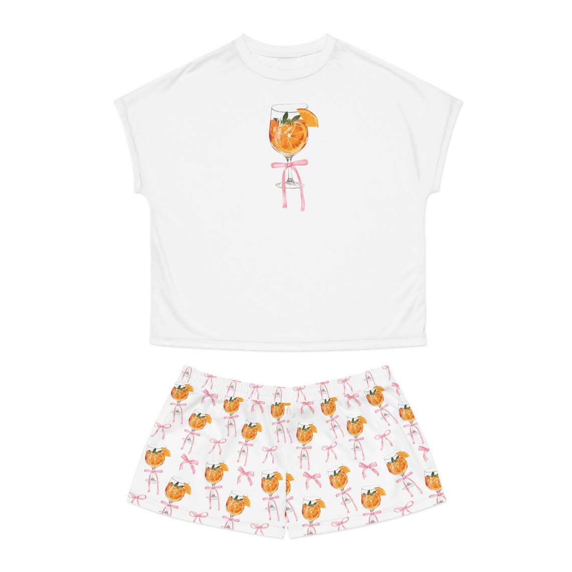 Aperol Spritz Pajamas Bachelorette Pajama Set Custom Matching Pajama ...