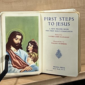 Vintage 1953 First Steps to Jesus Prayer Book Celluloid Pocket Size ...