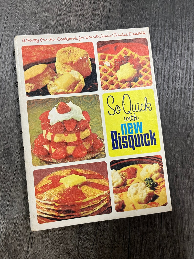 Vintage 1967 Betty Crocker so Quick With New Bisquick Cookbook - Etsy