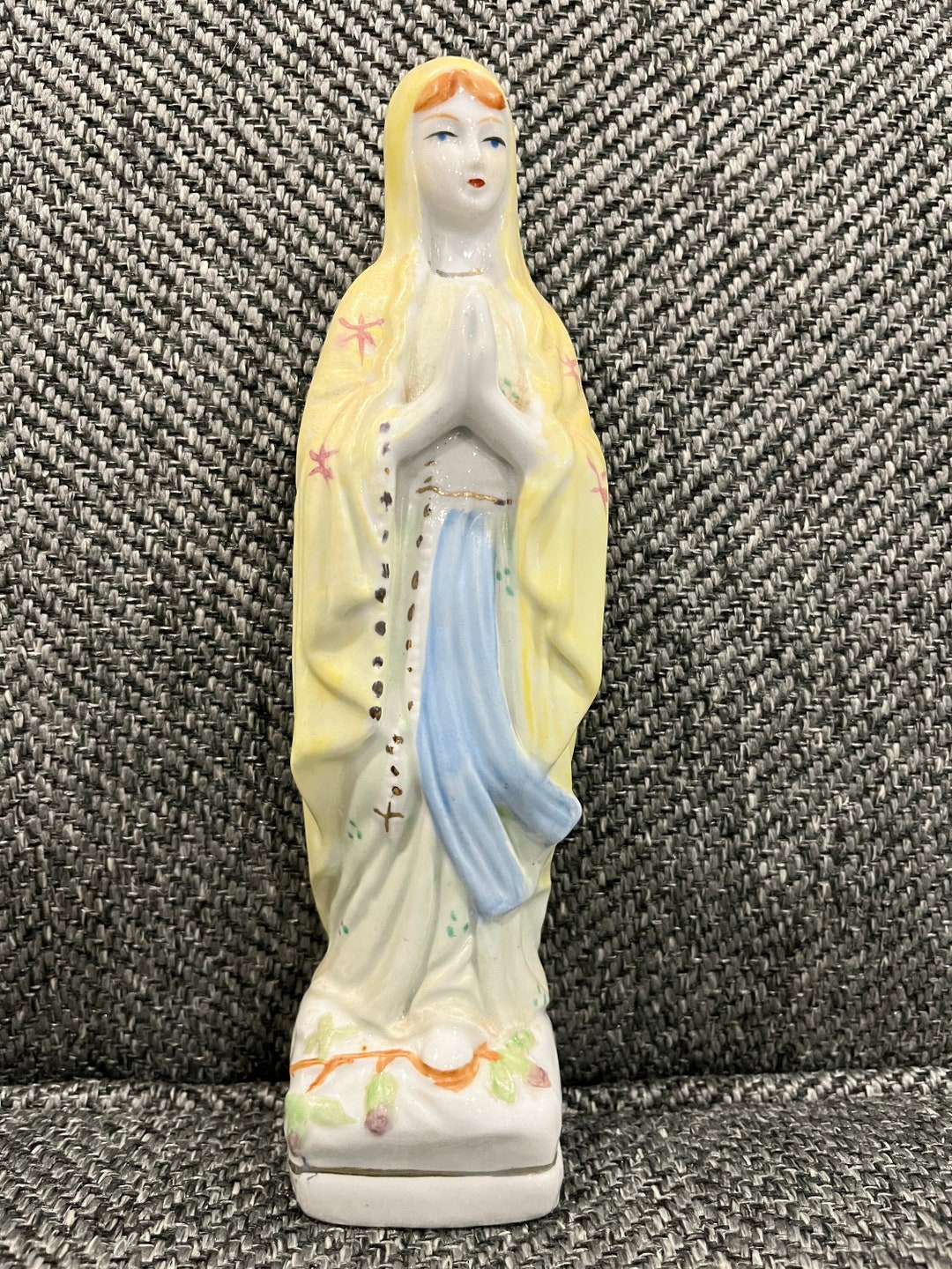 Vintage Our Lady of Lourdes 9 Statue Figurine Made in China - Etsy