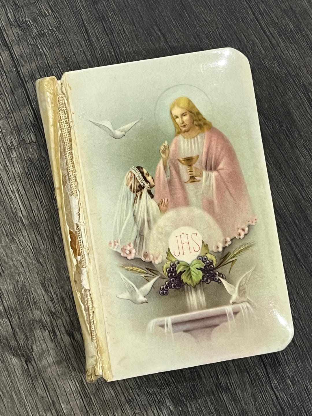 Vintage 1953 First Steps to Jesus Prayer Book Celluloid Pocket Size ...