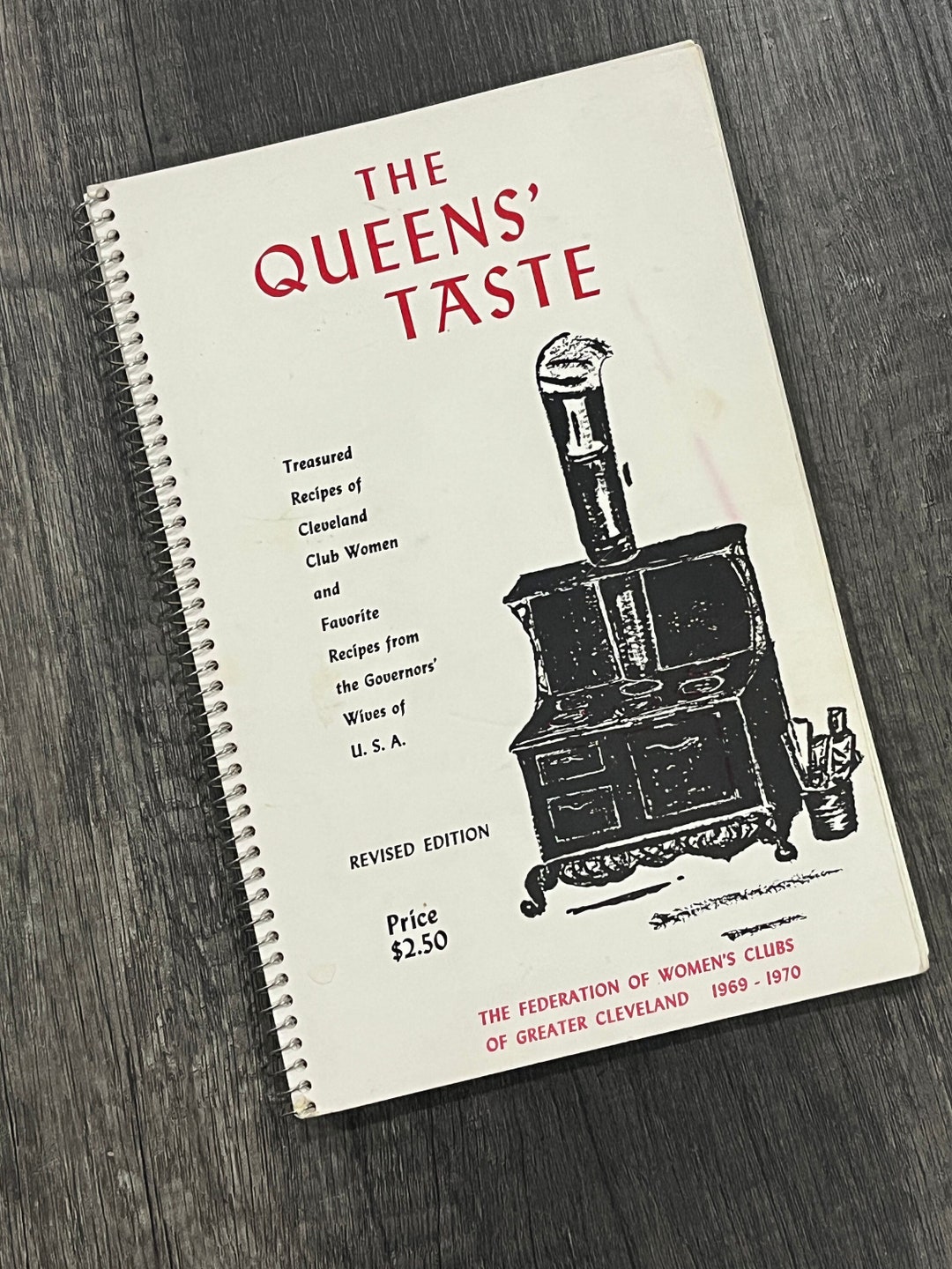 1969 the Queens' Taste Cookbook Vintage Ethnic Recipes Cleveland Club ...