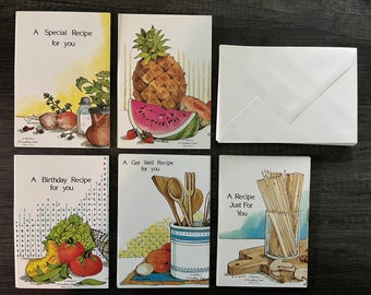 Vintage Current Recipe Cards - Etsy