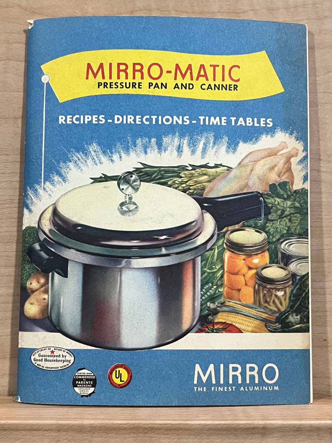1951 Mirro-matic Pressure Pan and Canner Recipe and Direction Book ...