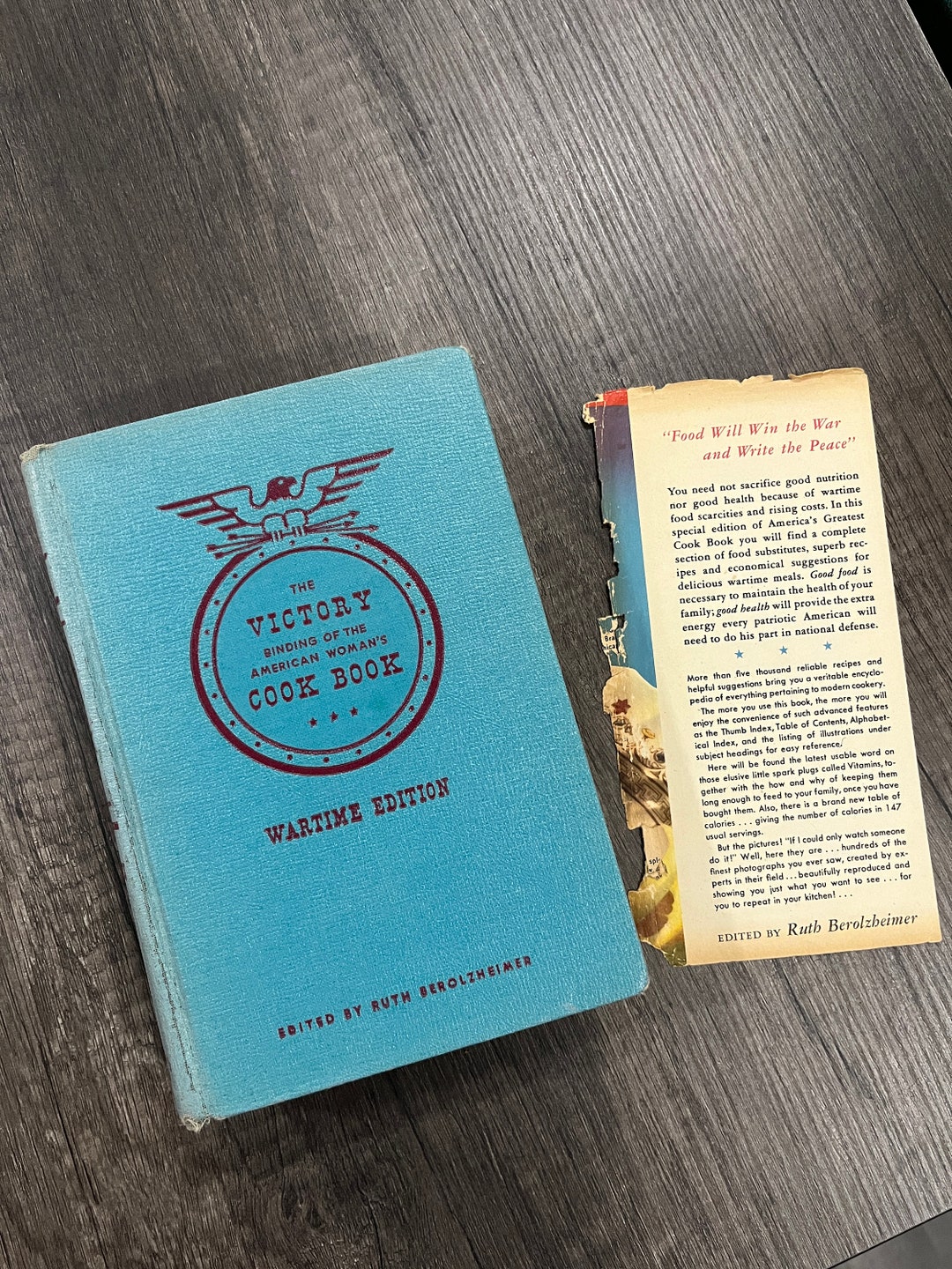 1943 WARTIME the Victory Binding of the American Woman's Cook Book ...