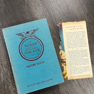 1943 WARTIME the Victory Binding of the American Woman's Cook Book ...