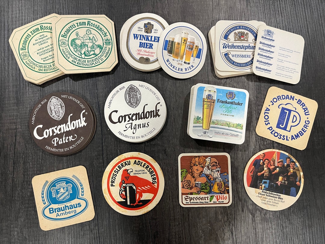 Lot of 55 Vintage German Cardboard Coasters Drink Cocktail Barware - Etsy