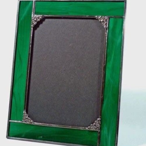 Photo Frame Faceted Stained Glass Perfect Author's Design | Etsy