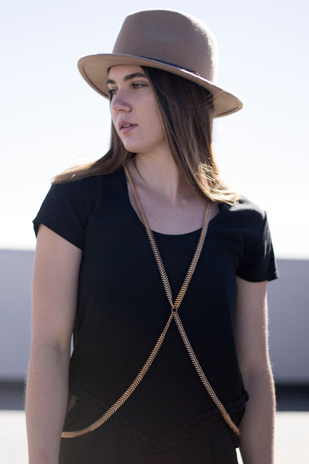 Fishbone Body Chain / X Body Chain - Etsy