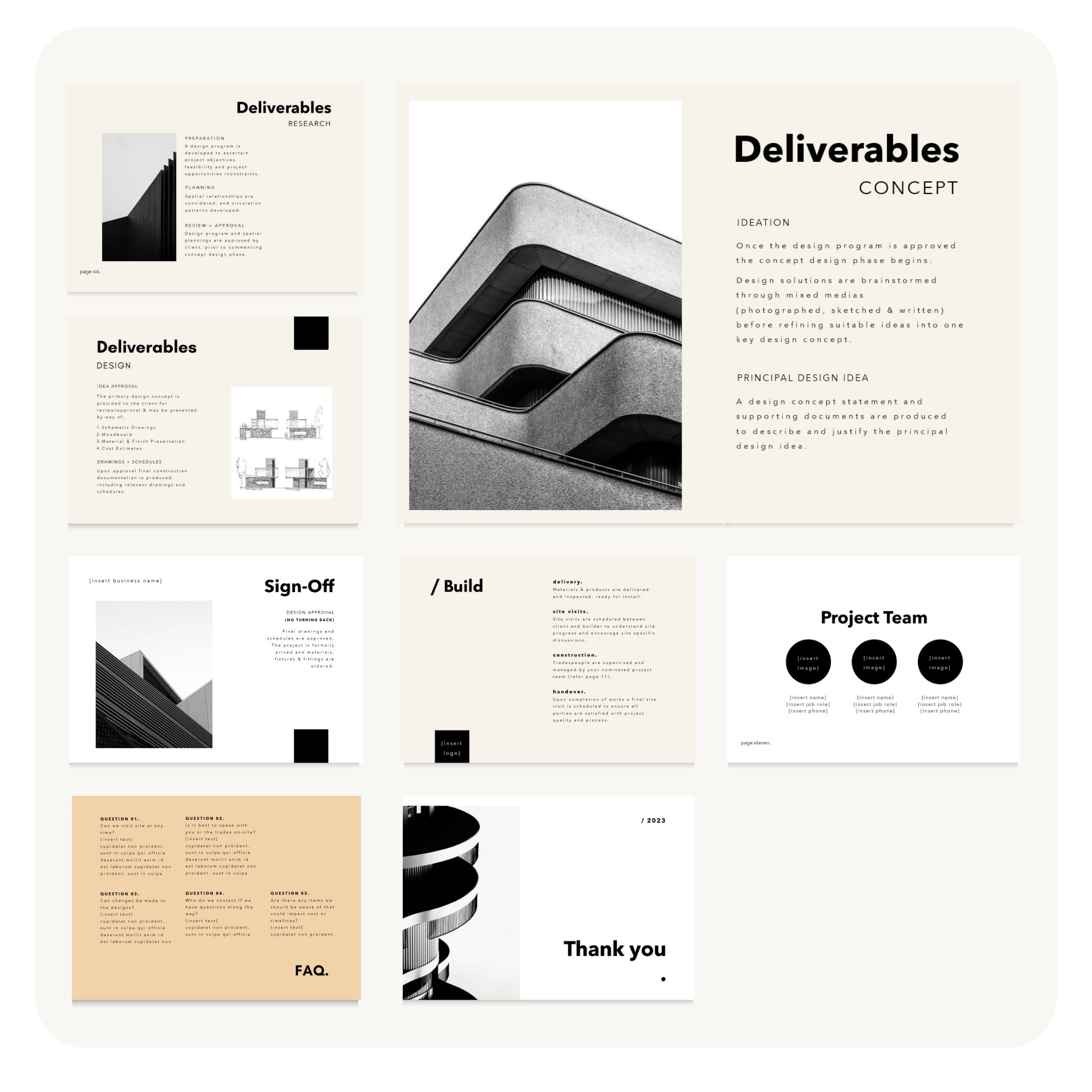 Interior Design | Design Process & Welcome Guide | Template | Interior ...