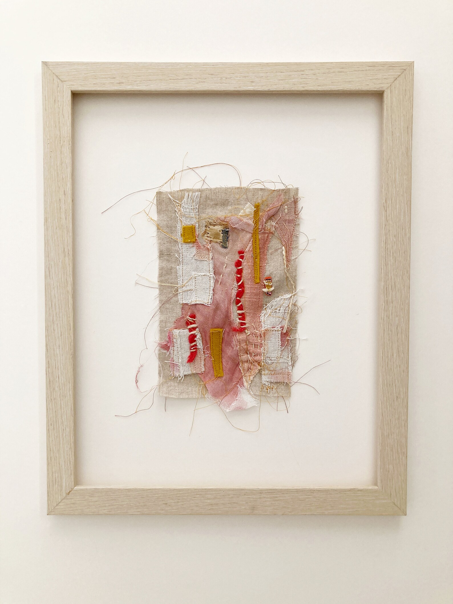 Textile Wall Art ORIGINAL Framed Textile Collage Abstract Art Quilt ...