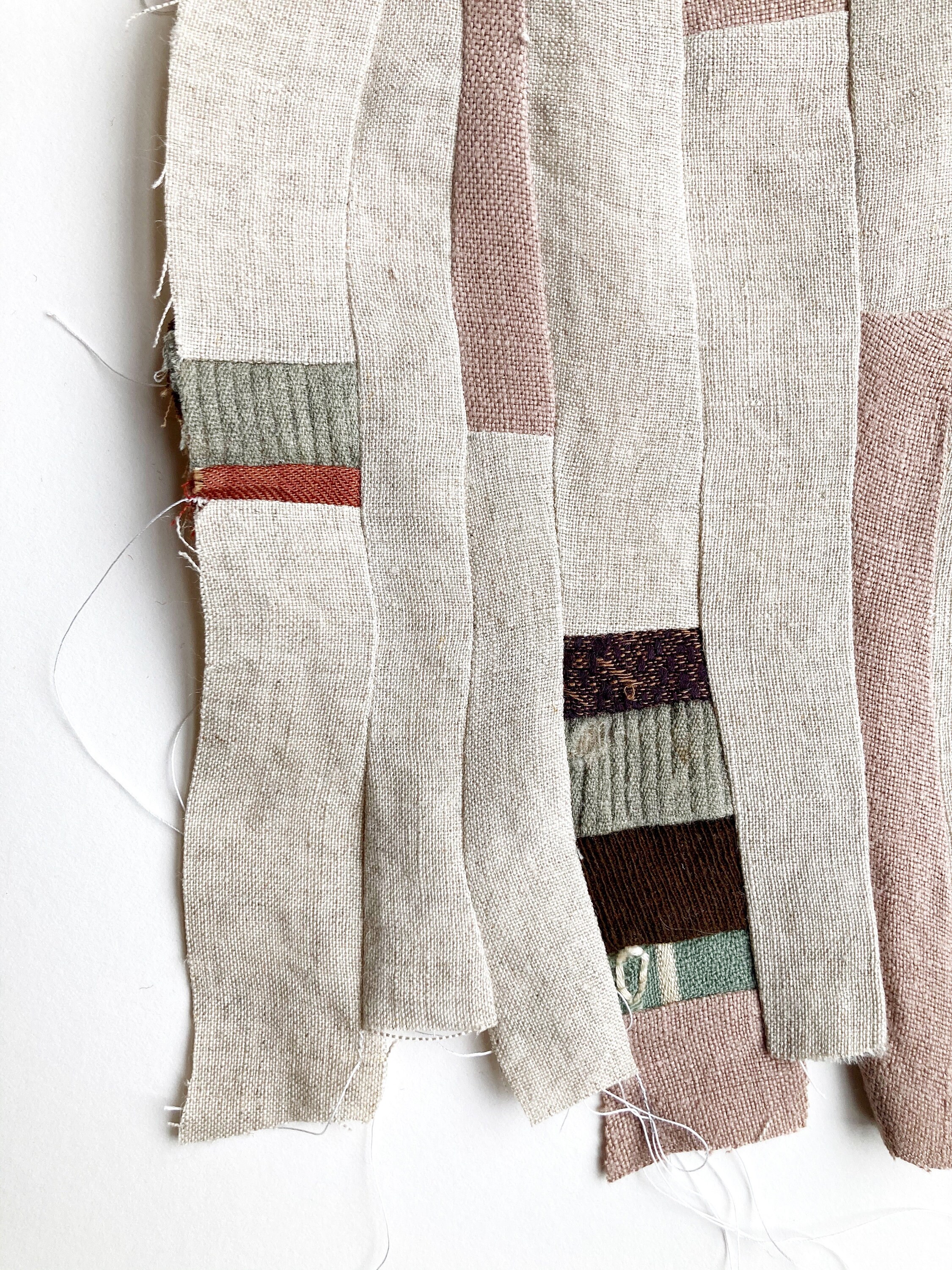 Textile Wall Art FRAMED Wall Art, Original Art, Fabric Wall Art ...