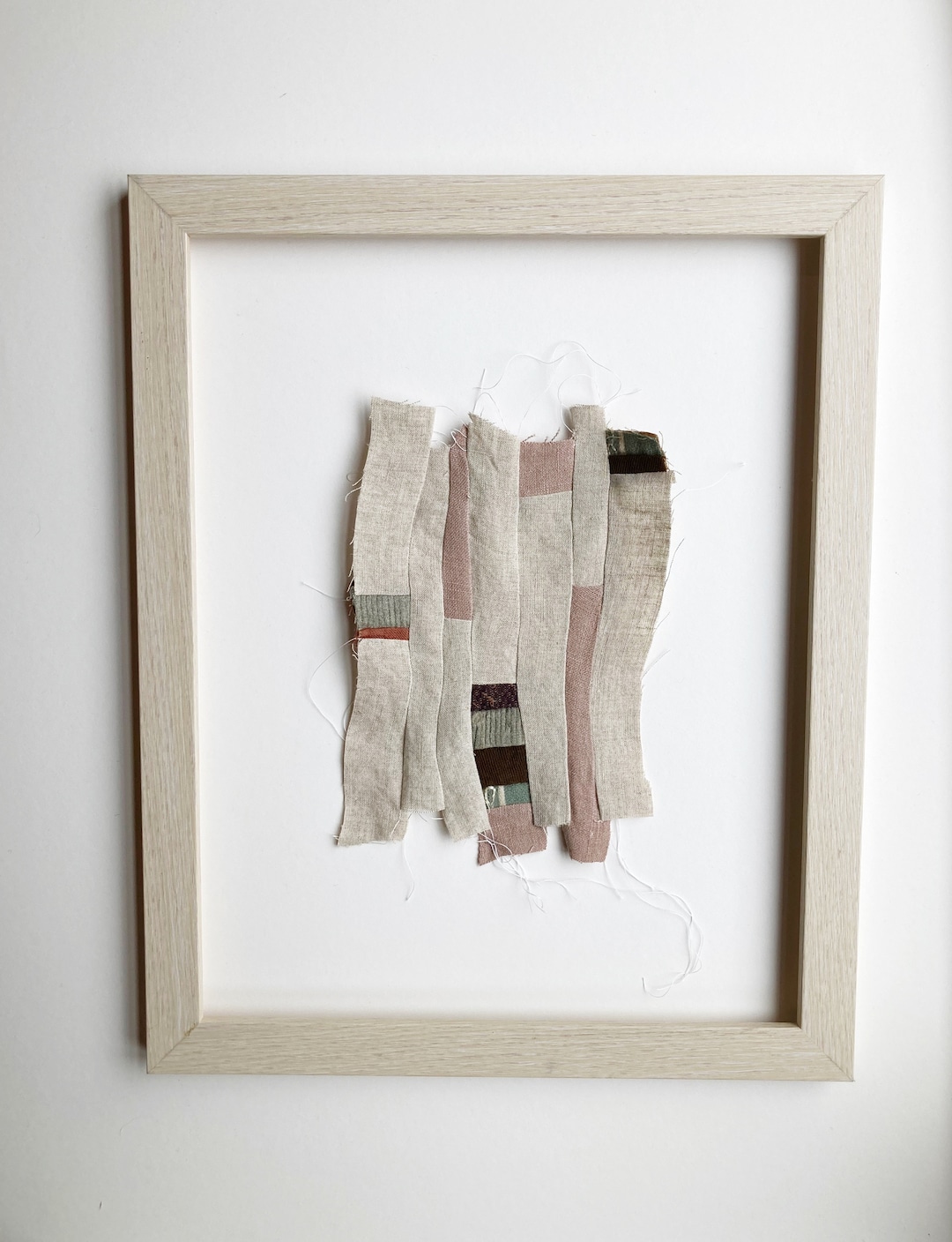 Textile Wall Art FRAMED Wall Art Original Art Fabric Wall - Etsy
