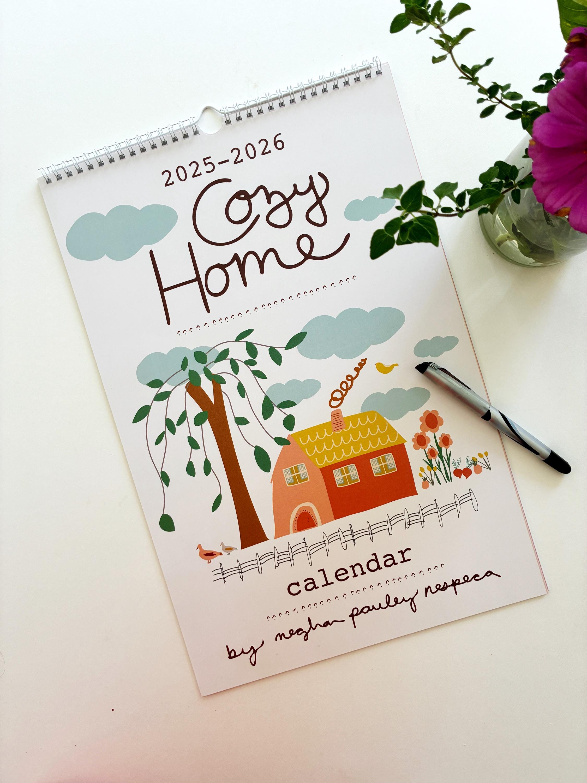 2025-2026 Wall Calendar Mid Year Academic Wall Calendar With Cozy ...