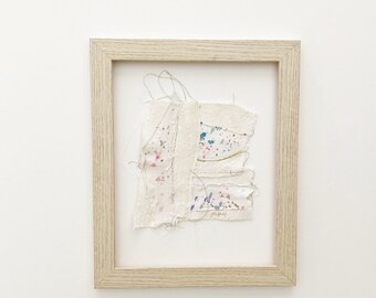 Los. Abstract Fabric Collage Art. 8" X 10" - Etsy