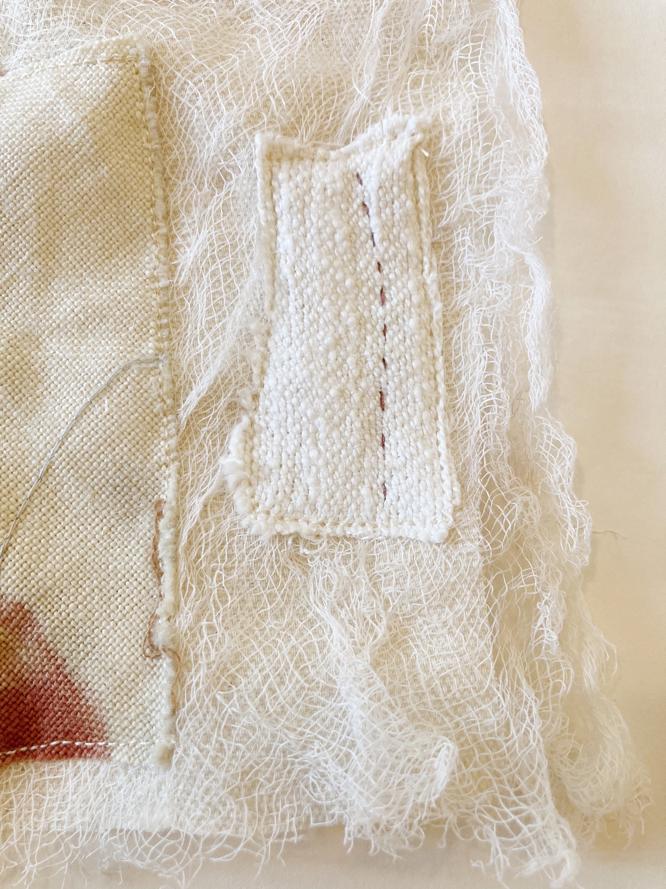 Textile Wall Art Collage ORIGINAL FRAMED Fabric Wall Art Handmade ...