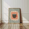 Textile Wall Art Original Art FRAMED Patchwork Linen Minimalist Art Modern Abstract Art Fabric ...