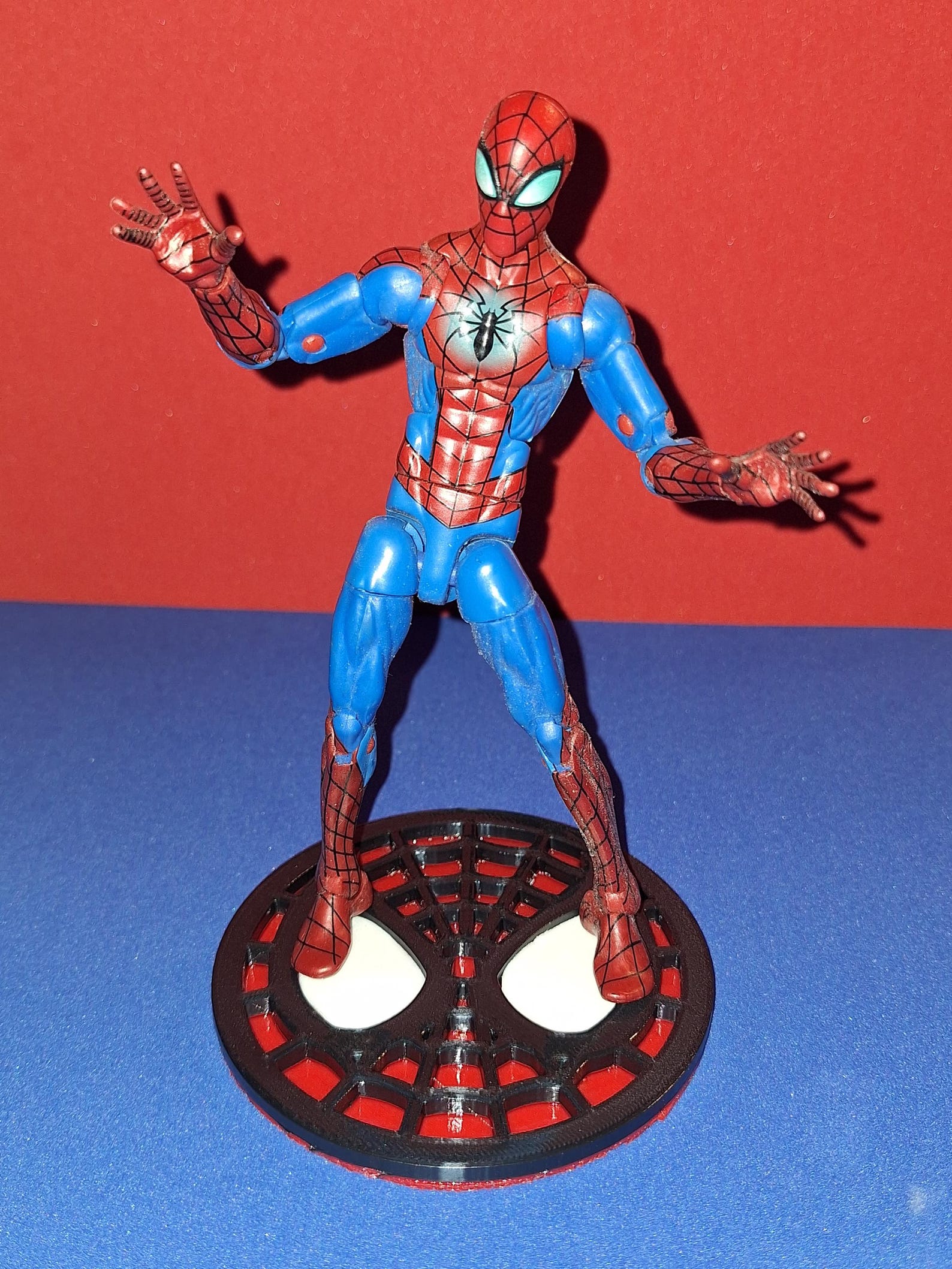 Spiderman Spidey Symbol 1/6 Action Figure Stand Display Base 6'' Fig 3d ...