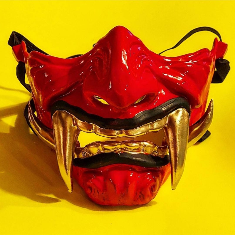 Oni Face Mask - Etsy