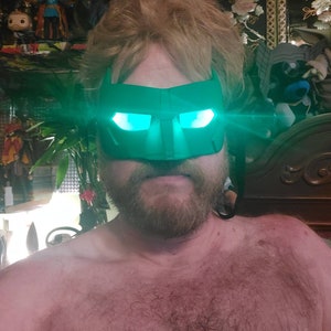 Green Lantern Kyle Rayner Face MASK Cosplay Accessory Reenactment Dc ...