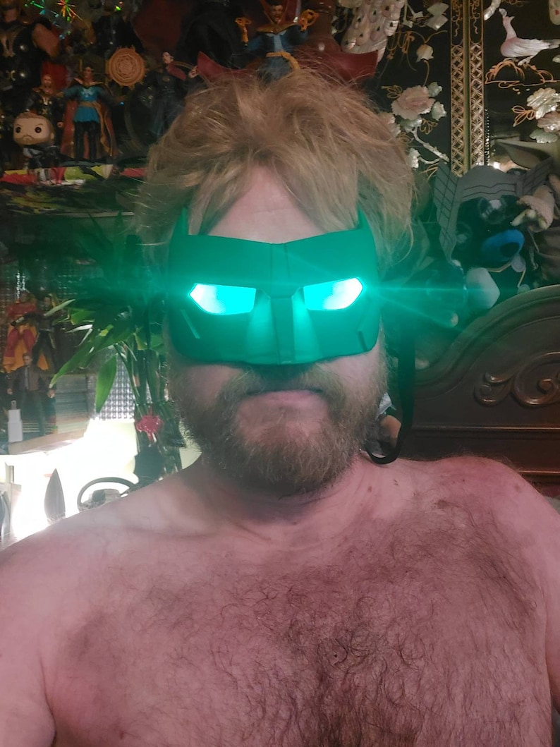 Green Lantern Kyle Rayner Face MASK Cosplay Accessory - Etsy