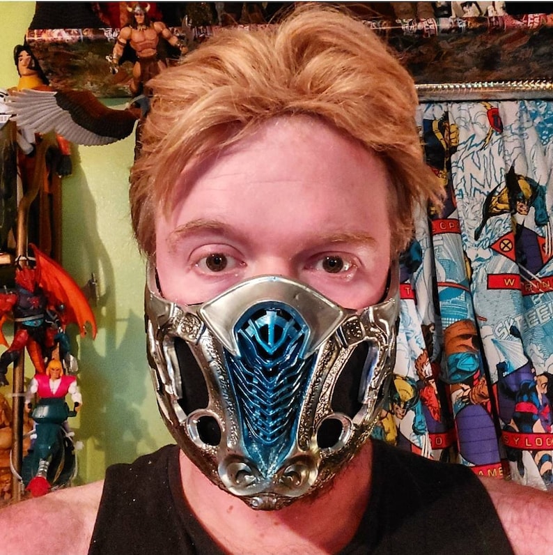 Mortal Kombat SUB ZERO COSPLAY Face Mask Motor Cycle Ppe | Etsy