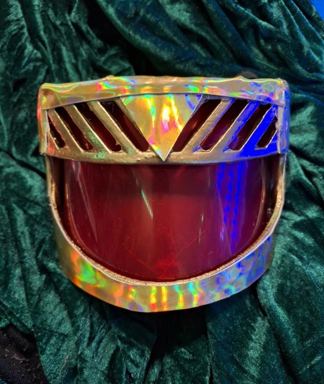 Cyclops Hellfire Gala Visor Xmen Mask Cosplay Costume Geek Marvel Gold ...