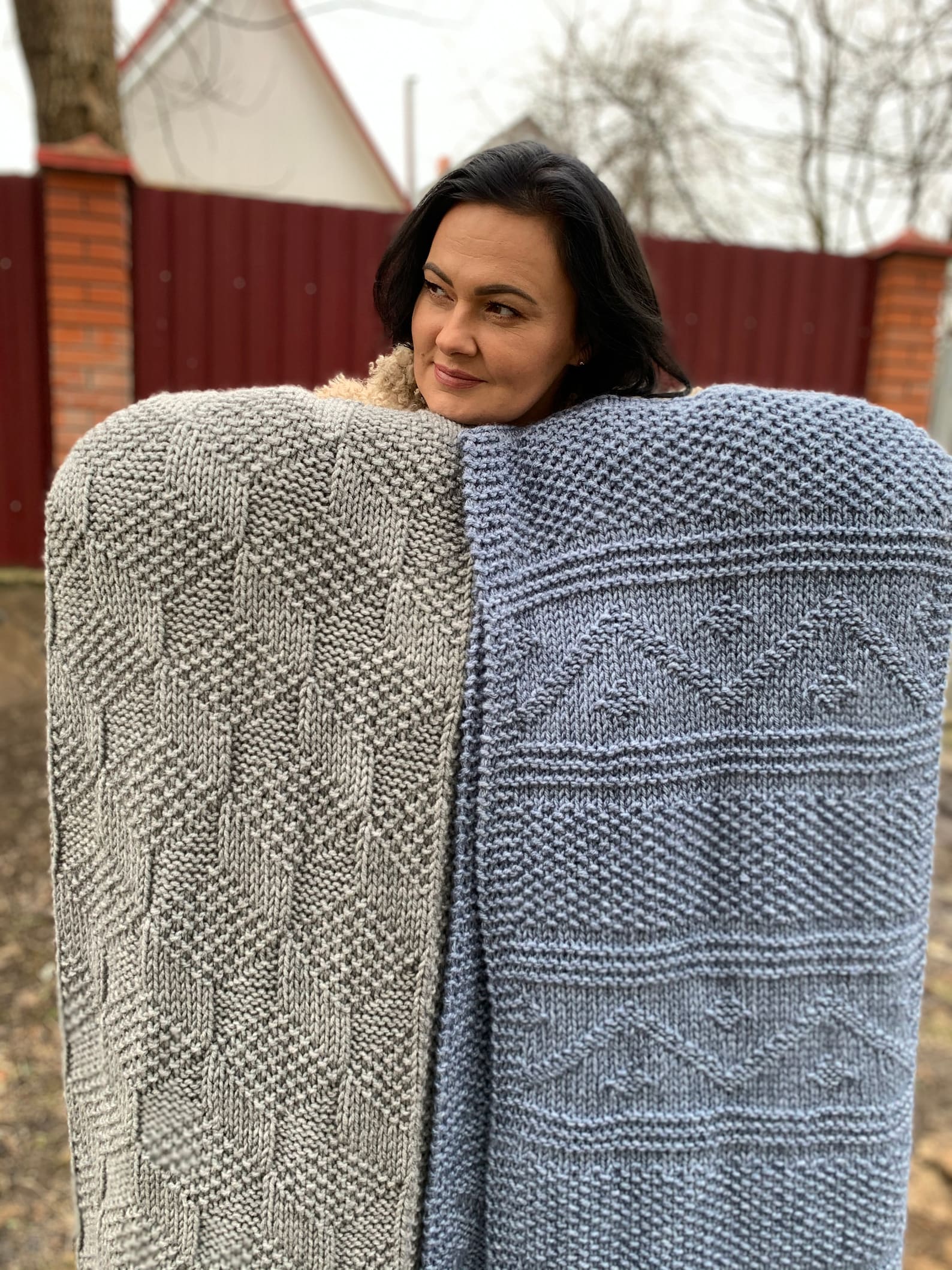 Two Scarves Knit Pattern . Chunky Knit Scarf Patterns . Knitted Scarf ...