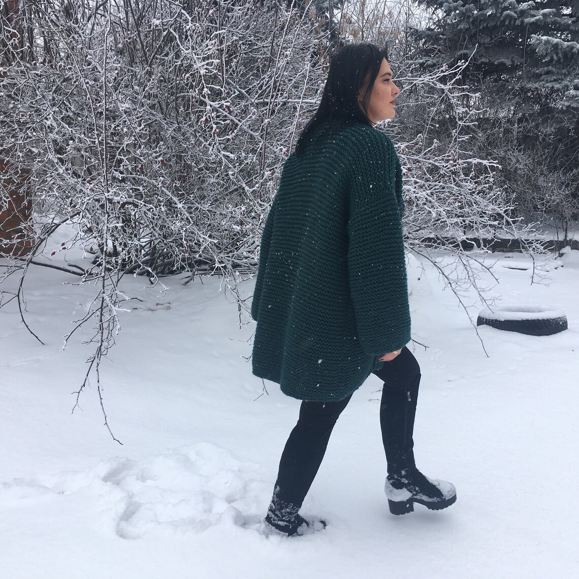 Chunky Cardigan Knit Pattern Open Front Cardigan Pattern - Etsy