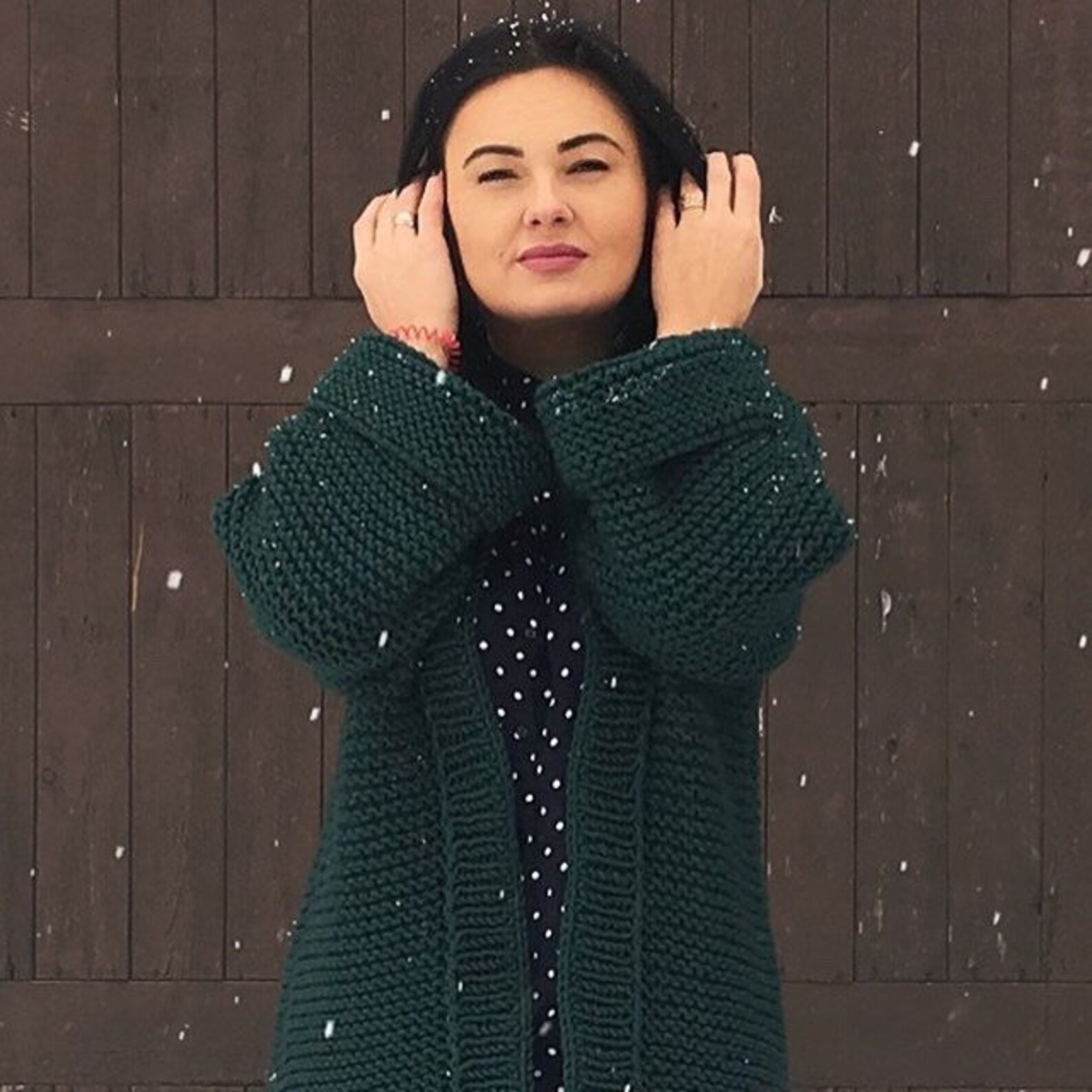 Chunky Cardigan Knit Pattern Open Front Cardigan Pattern - Etsy