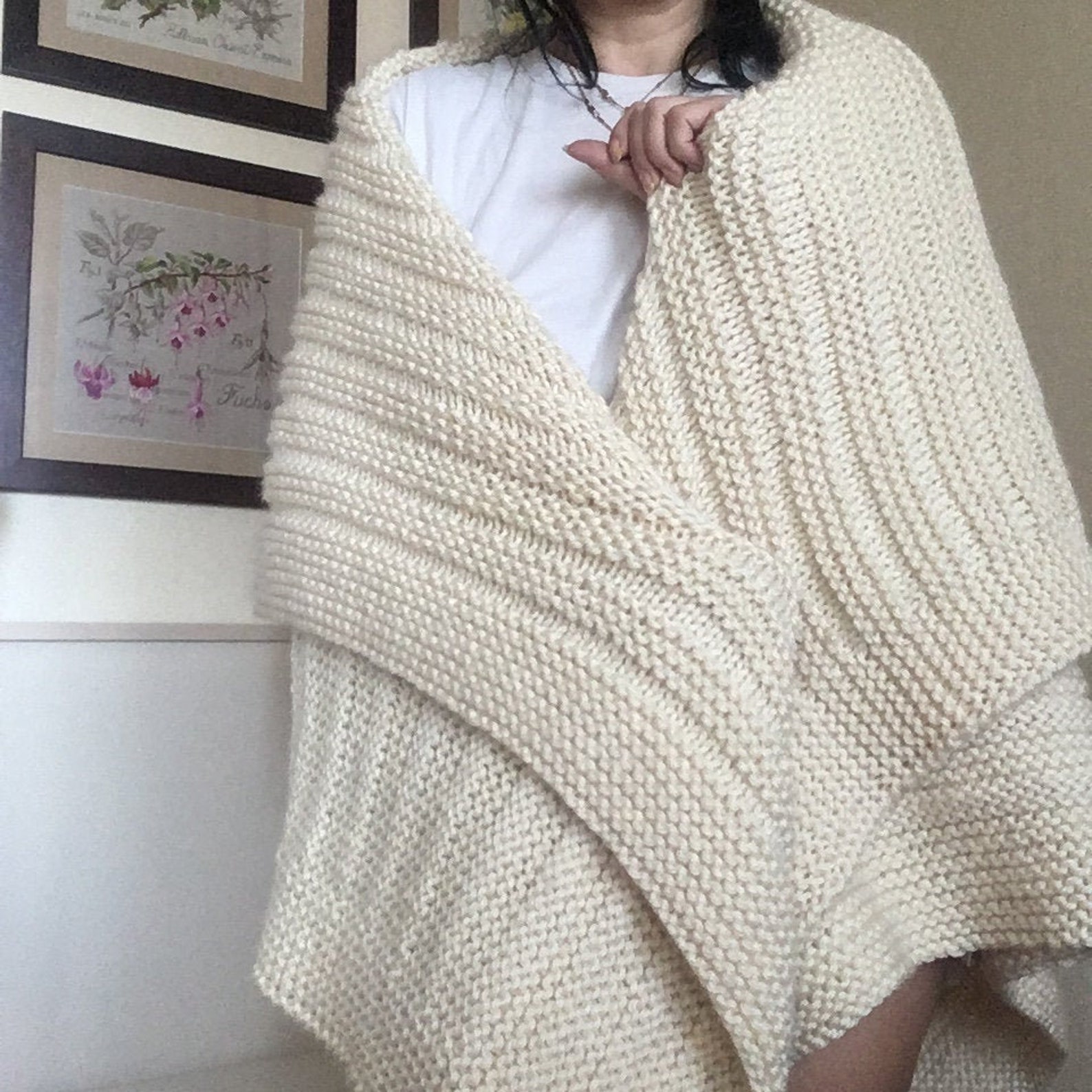 Blanket Knitting Pattern for Many Sizes . Easy Throw Blanket Pattern ...