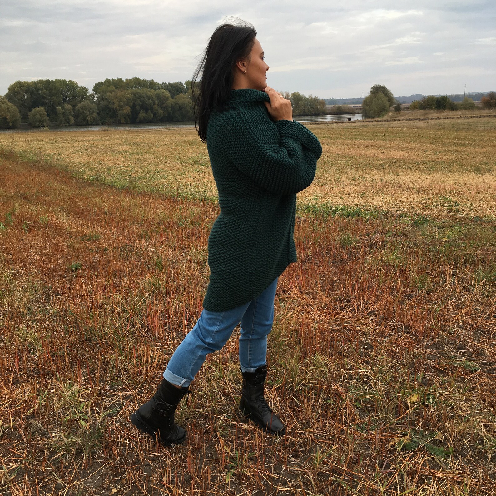 Chunky Cardigan Knit Pattern Open Front Cardigan Pattern - Etsy