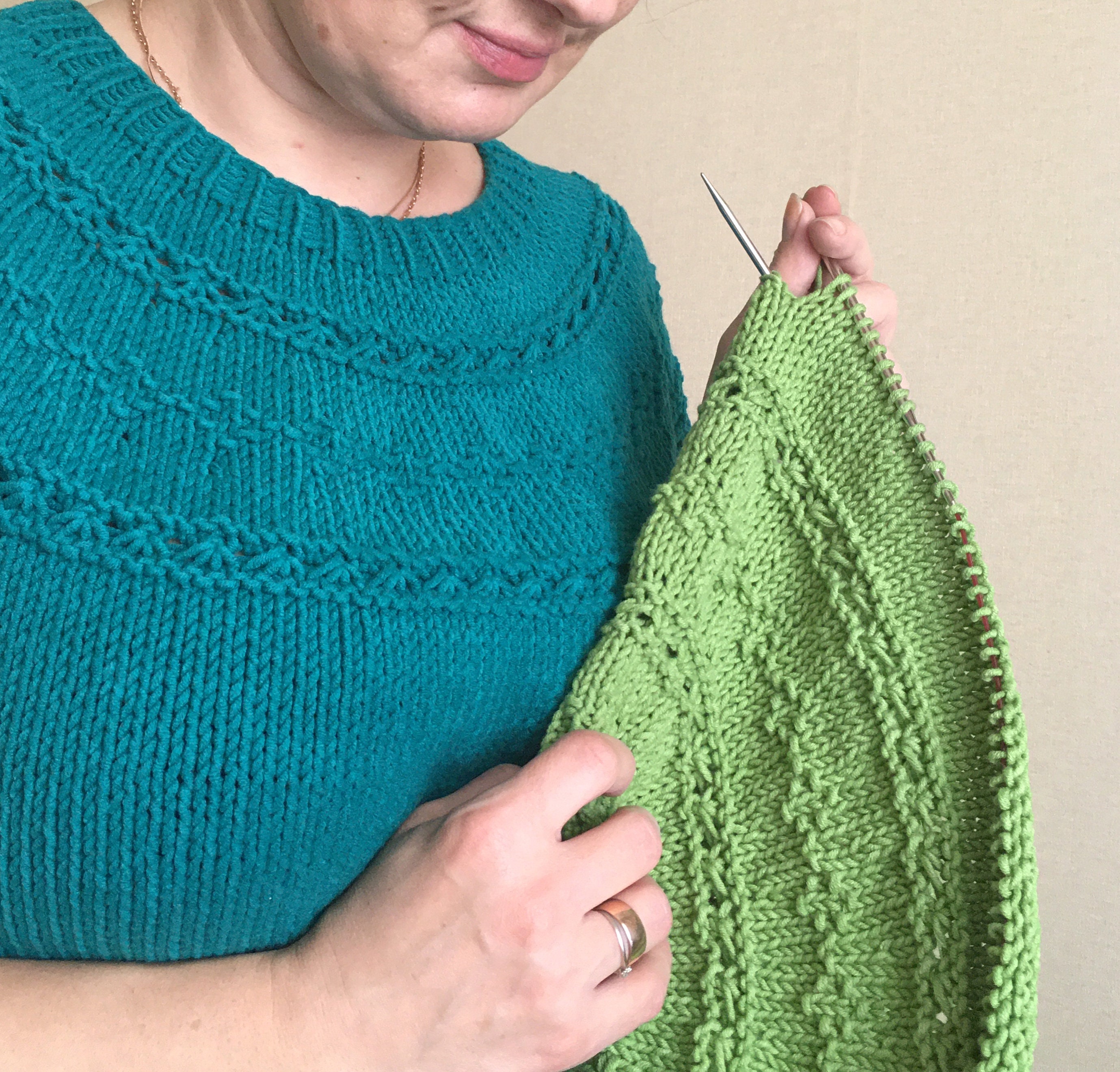 Raglan Top Knitting Pattern Easy Top Knit Pattern for - Etsy