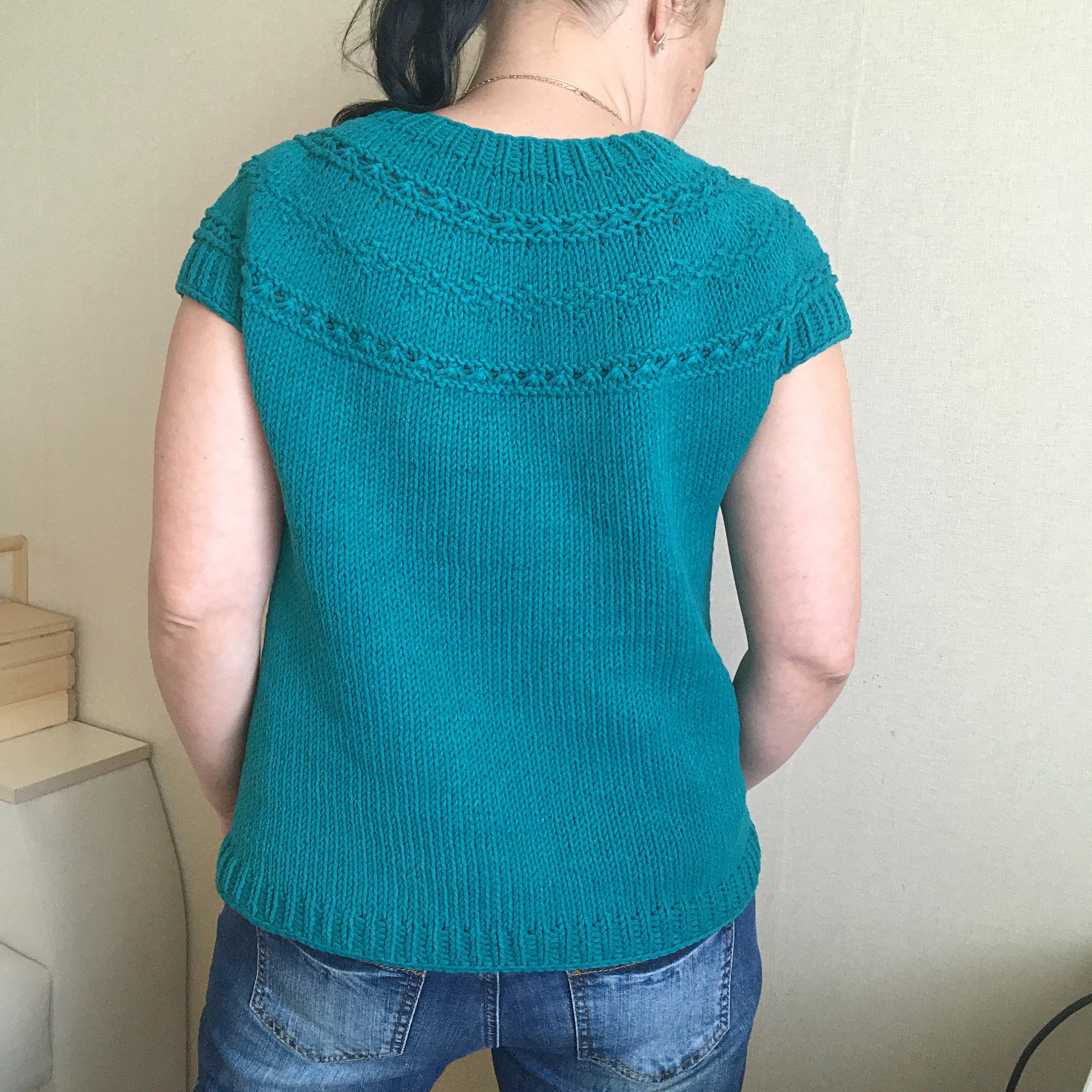 Raglan Top Knitting Pattern Easy Top Knit Pattern for - Etsy