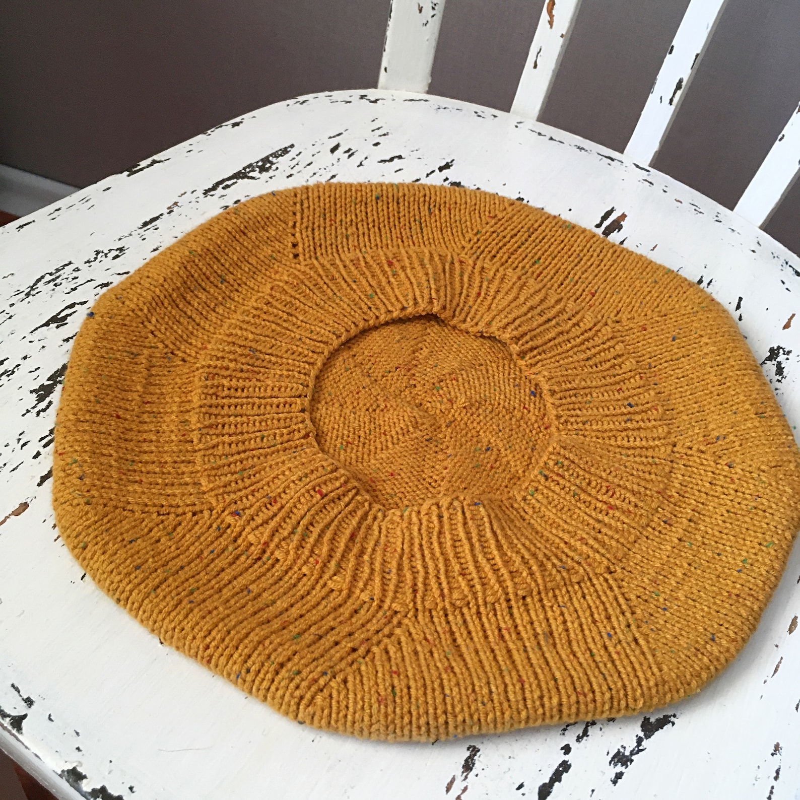 Beret Knitting Pattern . Classic Beret Pattern . Easy Knit Pattern for ...