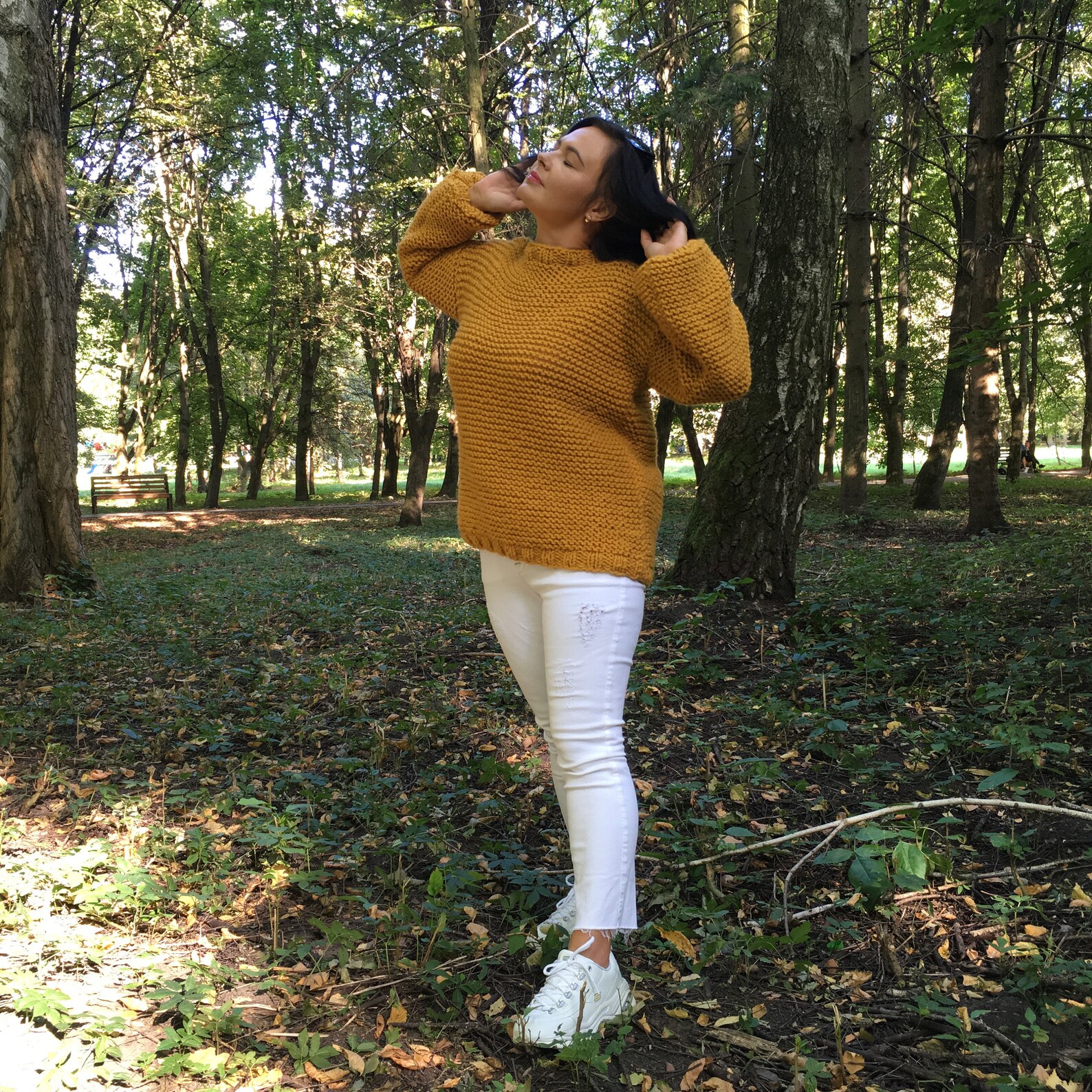 Chainmail Women Sweater Knit Pattern Oversized Sweater | Etsy