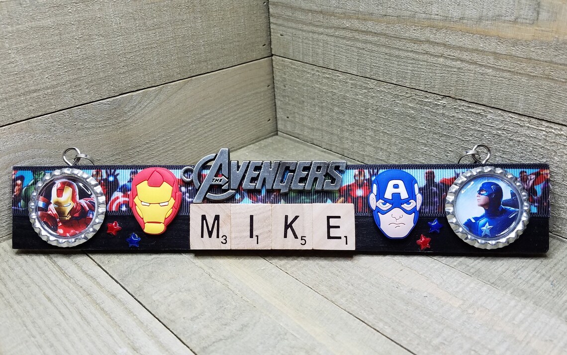 Personalized Avengers Name Sign Customized Avengers Door | Etsy