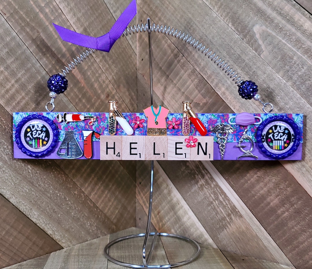 Personalized Lab Tech Gift, Lab Tech Name Plaque, Lab Tech Decor, Gifts ...