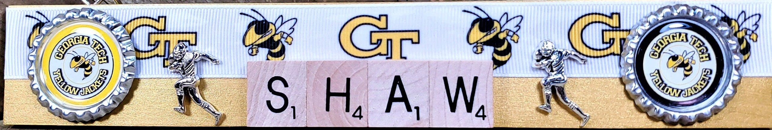 Georgia Tech Football personalizado GA Tech Football Sign | Etsy