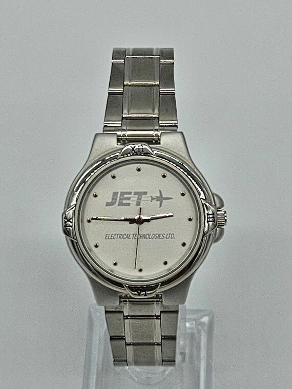 Vintage JET Airplane Logo Watch Electrical Technologi… - Gem
