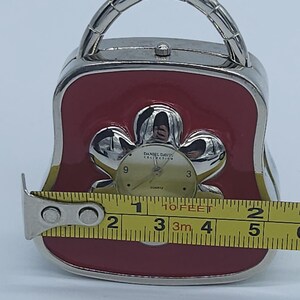Vintage and Rare Daniel David Collection Quartz Table Clock Red Mini ...