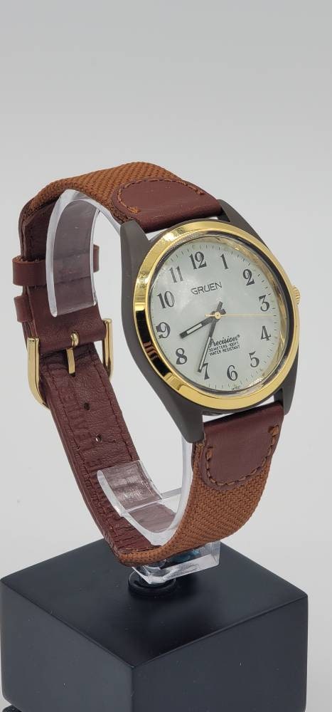 Vintage Men's GRUEN Precision Quartz Watch GP7027 1990's New Battery - Etsy