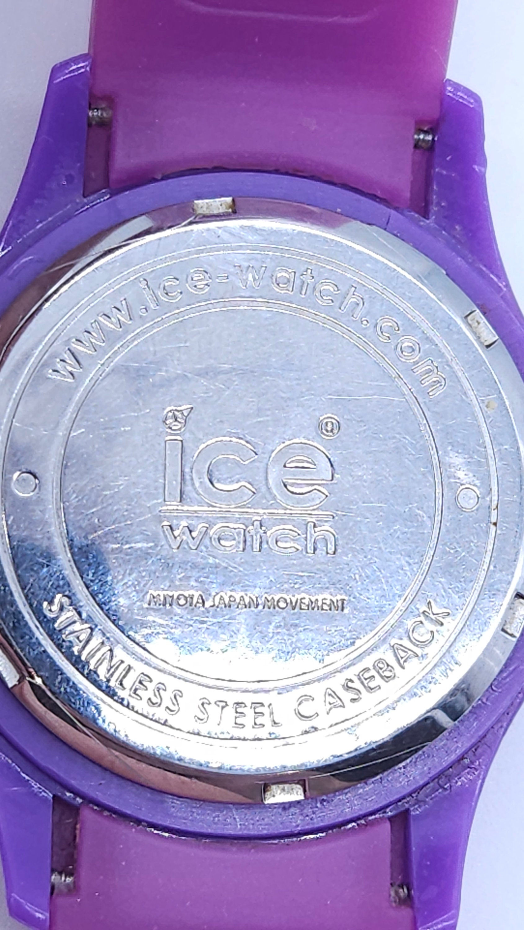Ice-watch Unisex Sili Collection Purple Plastic and Silicone Watch 40mm ...