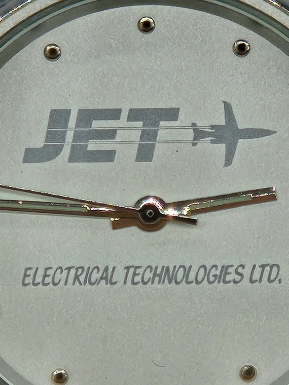 Vintage JET Airplane Logo Watch Electrical Technologi… - Gem
