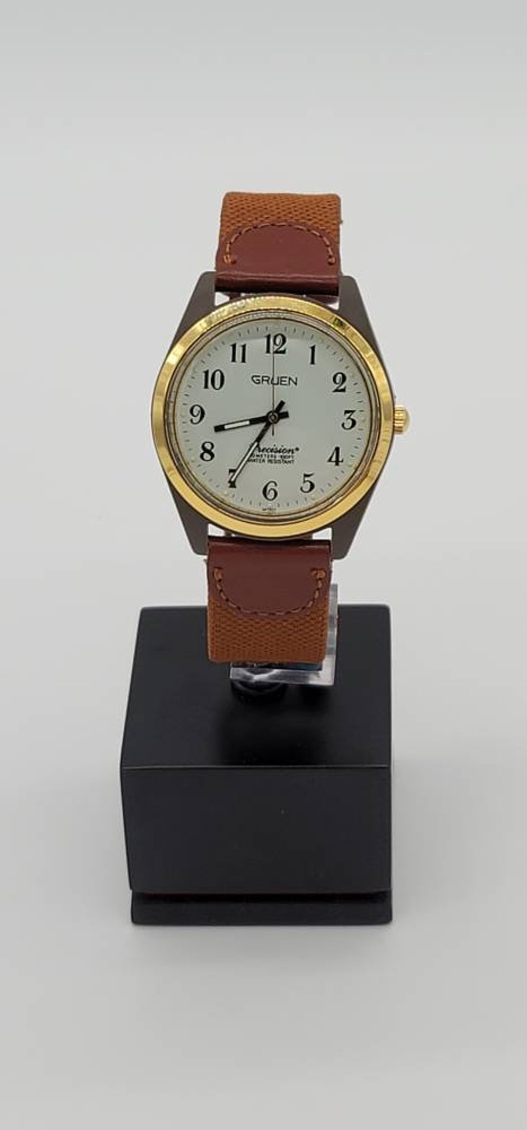 Vintage Men's GRUEN Precision Quartz Watch GP7027 1990's New Battery - Etsy