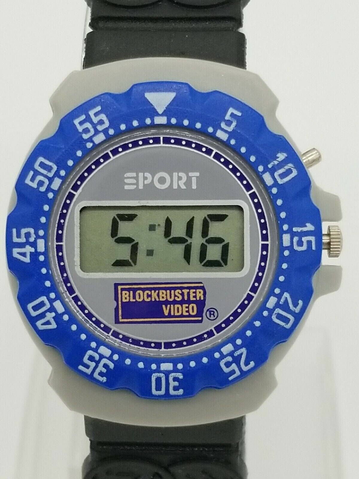 Collectible BLOCKBUSTER VIDEO Advertising Sport LCD Digital Wrist Watch ...