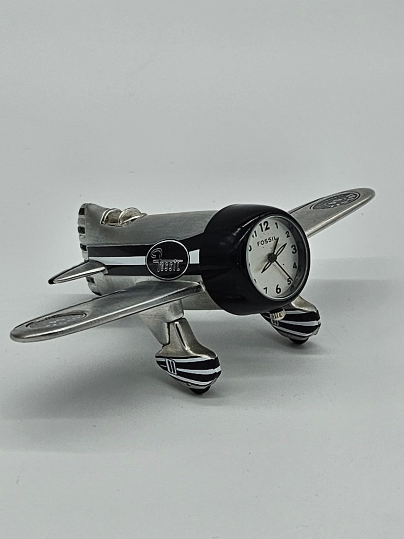 Fossil Airplane 54 Desk Clock. Vintage Novelty LE Collectible - Etsy